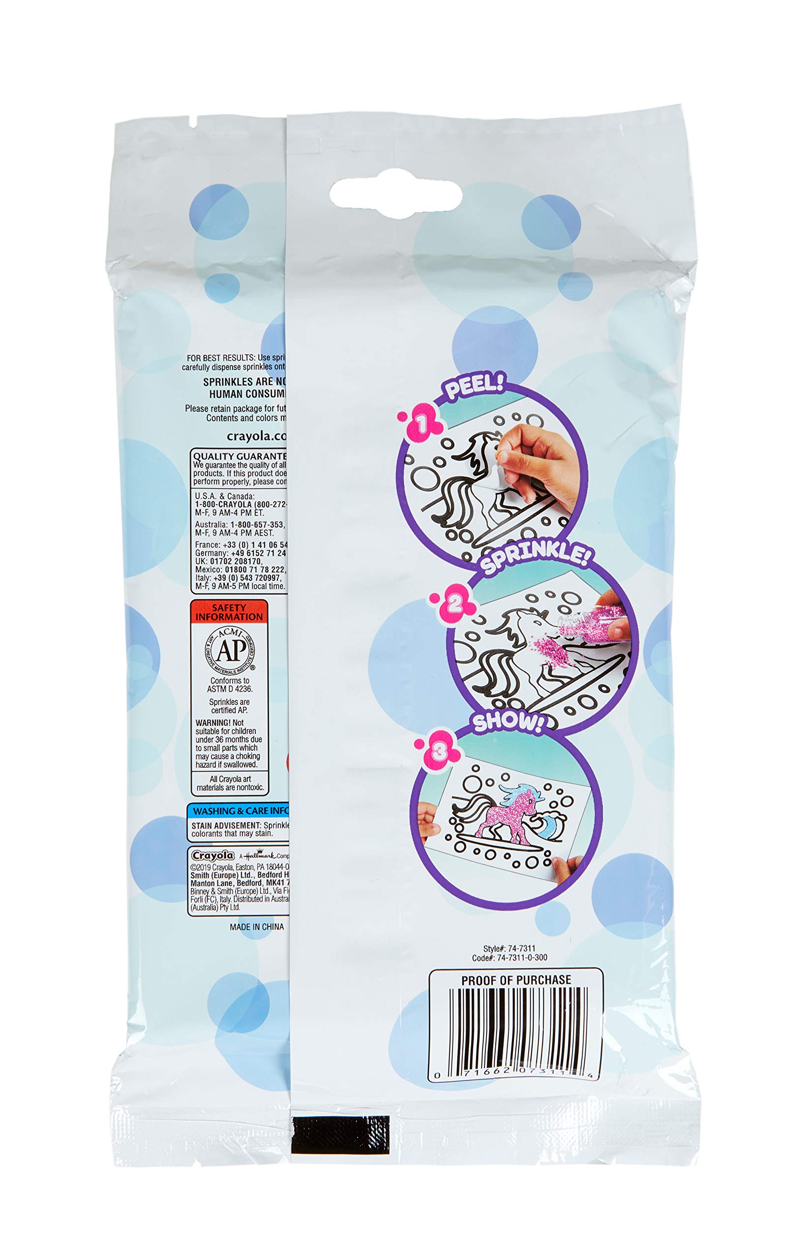 Crayola Sprinkle Art Say What Activity Kit, Word Art, Gift for Girls, Age 5, 6, 7, 8