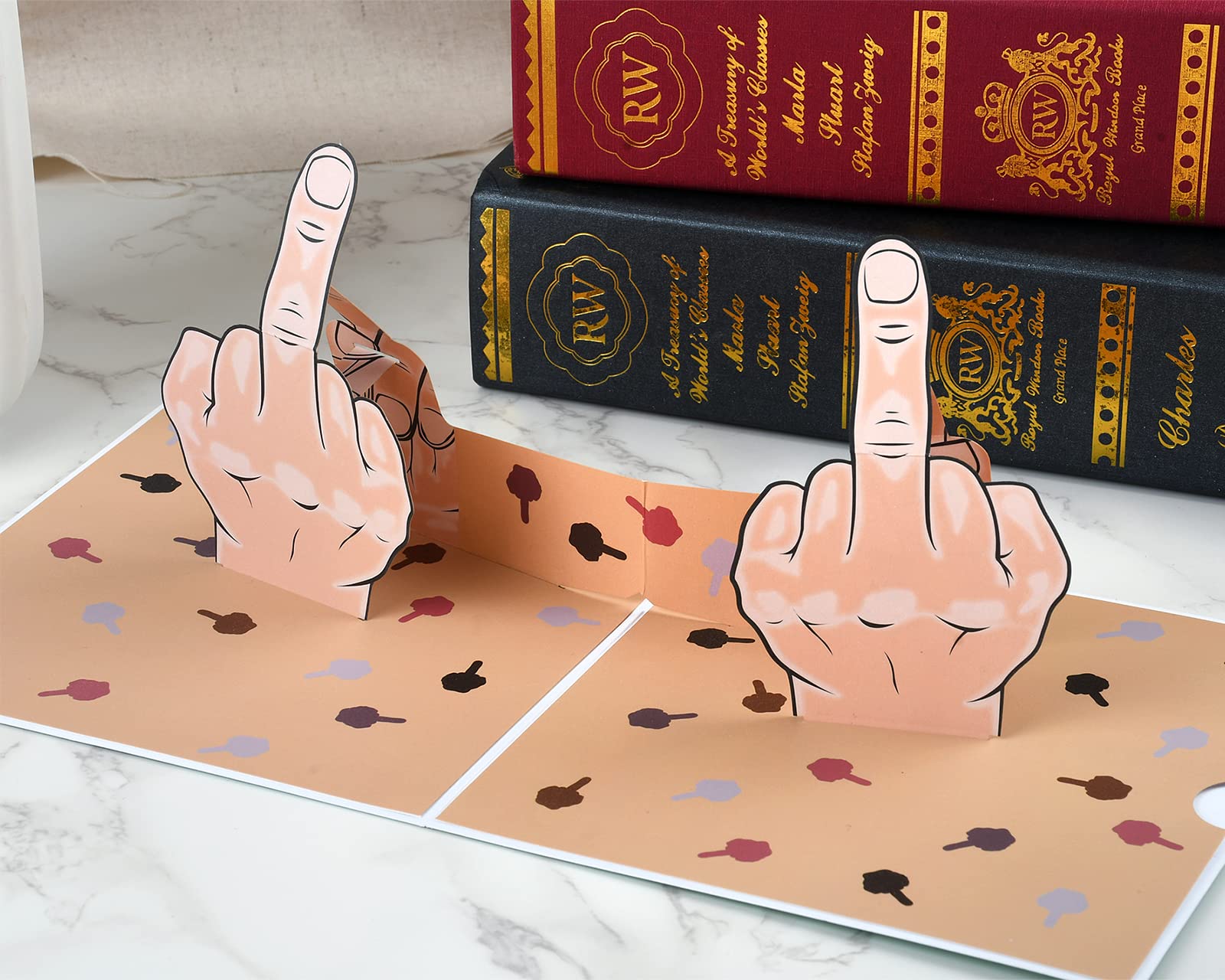 DS. DISTINCTIVE STYLE Funny Birthday Cards Middle Finger Pop Up Card Gag Gifts for Adults