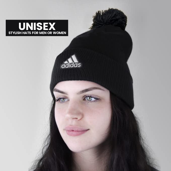 Adidas Originals Cuffed Pom Beanie (Black/White)