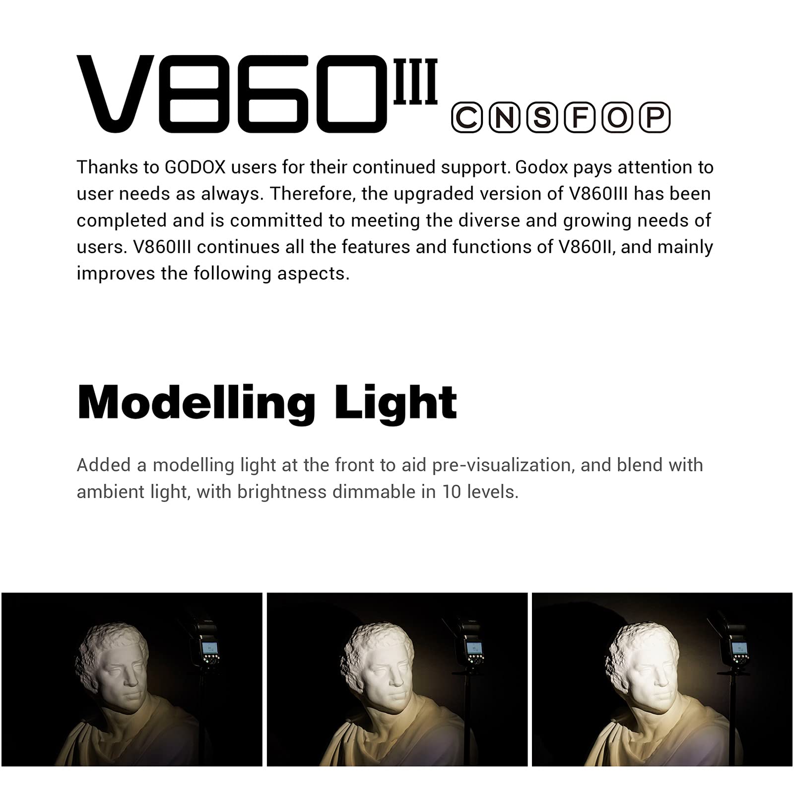 Godox Camera Flash Speedlight V860III-C for Canon [Upgraded Li-on Battery] Compatible with Canon Digital Cameras 6D 7D 50D 60D 500D 550D 600D 650D 1000D 1100D 1DX 580EX II 5D Mark II III
