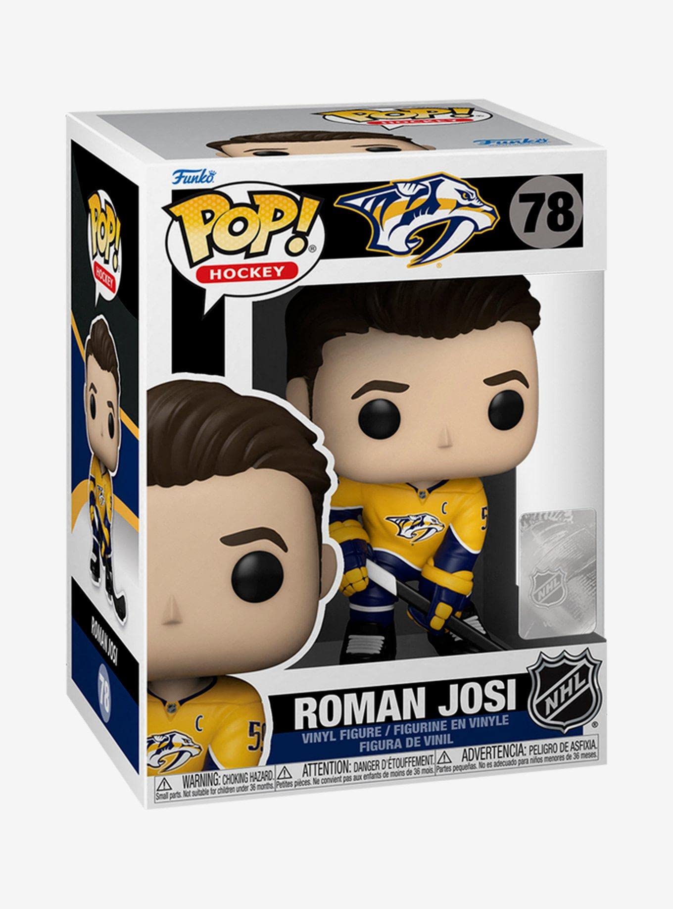 Funko POP NHL: Predators - Roman Josi (Home Uniform),Multicolor