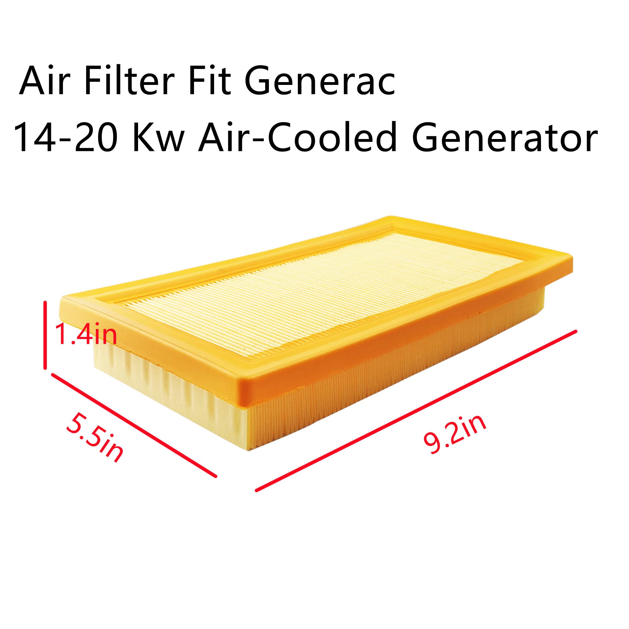 Arpisziv Air Filter 0J8478S Replacement Fit Ge-nerac Generator 14-20 Kw Home Standby Air-Cooled 2013 Evolution Series Engine