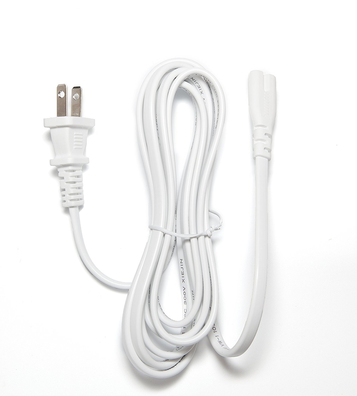 OMNIHIL 10 Feet White AC Power Cord Compatible with Sonos Connect AMP Digital Media Streamer (White)