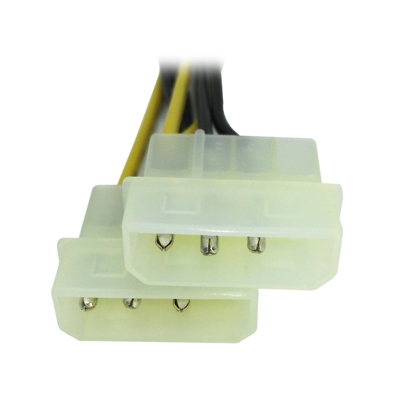 COMeap (3-Pack) Molex to 6 Pin GPU Power Adapter, 6 Pin PCI Express to 2X Molex LP4 PCIe Power Cable 6-inch(15.5cm)