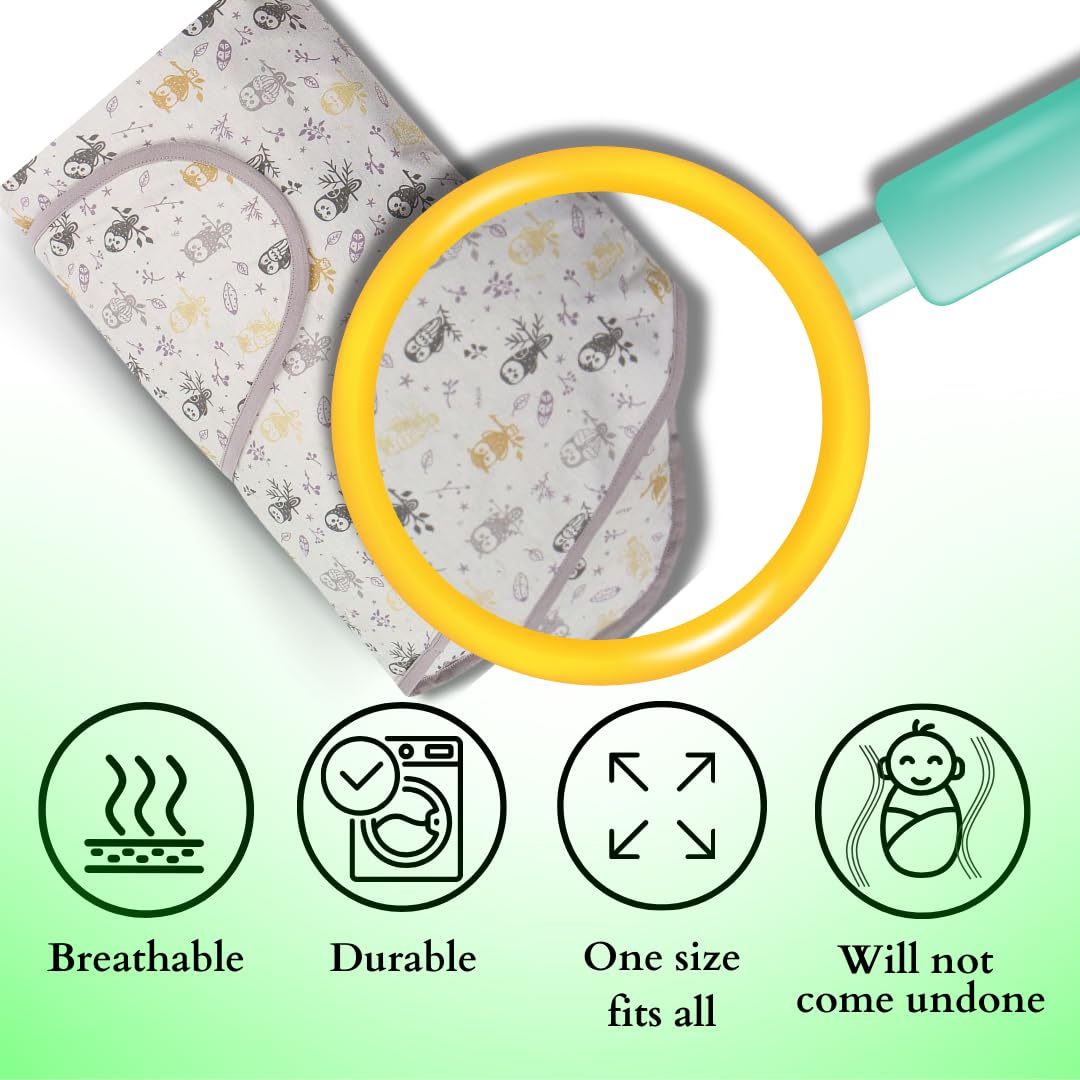 Miracle Blanket Swaddle Wrap - Boy, Girl, or Neutral Receiving Baby Blanket - Soft, Wearable Sleep Sack Essential for Newborns and Infants (Solid Heather Gray)