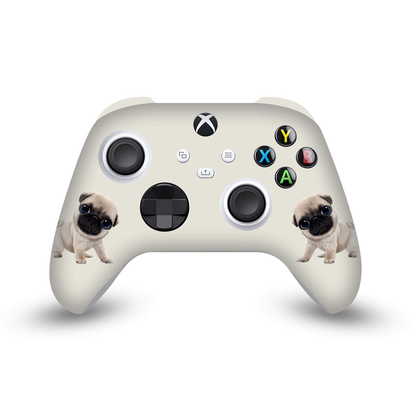 Head Case Designs Officially Licensed Animal Club International Pug Faces Vinyl Sticker Gaming Skin Case Cover Compatible with Xbox Series X / S Controller