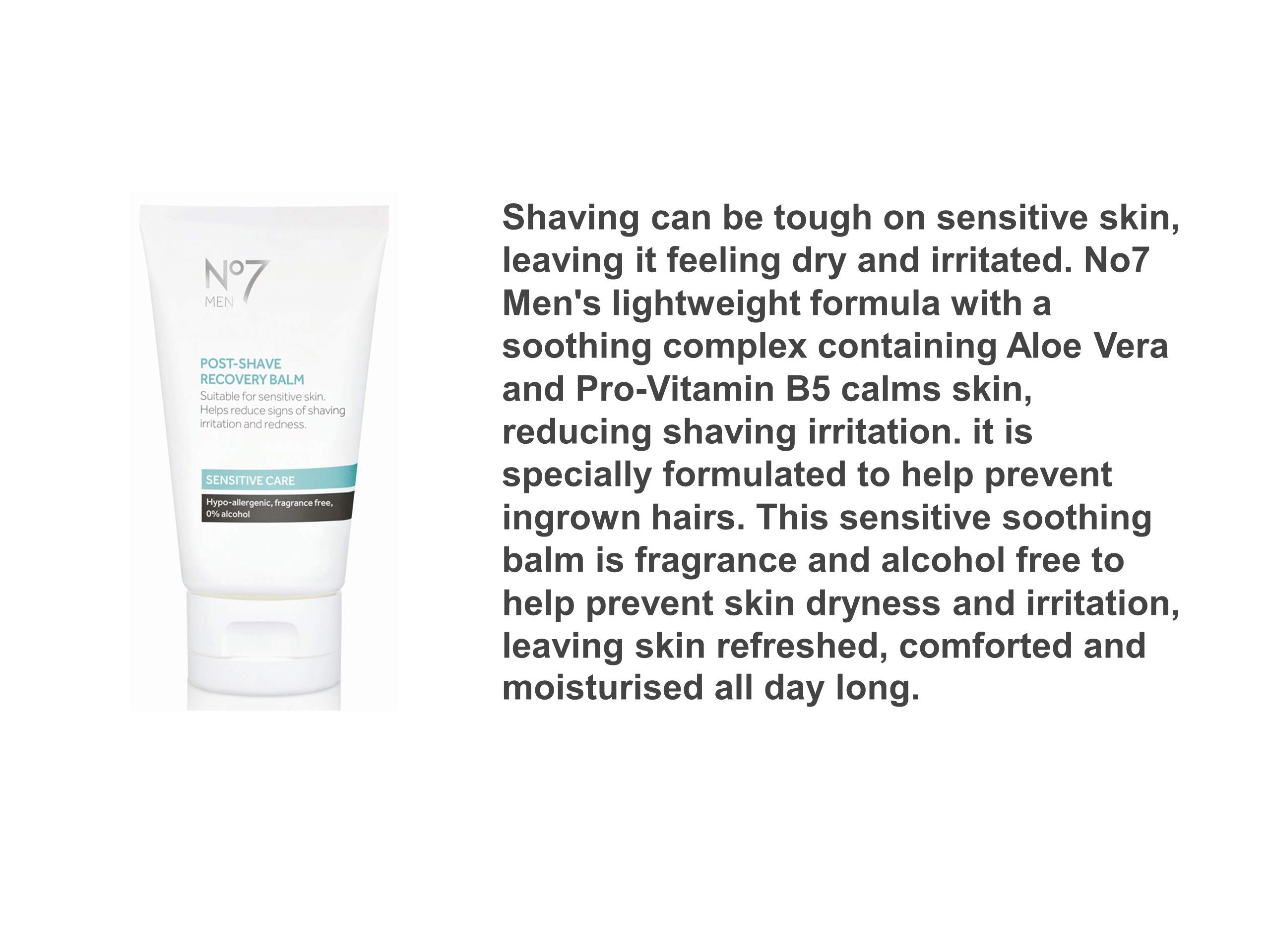 No7 Men Sensitive Care Post Shave Recovery Balm 1.7 oz.