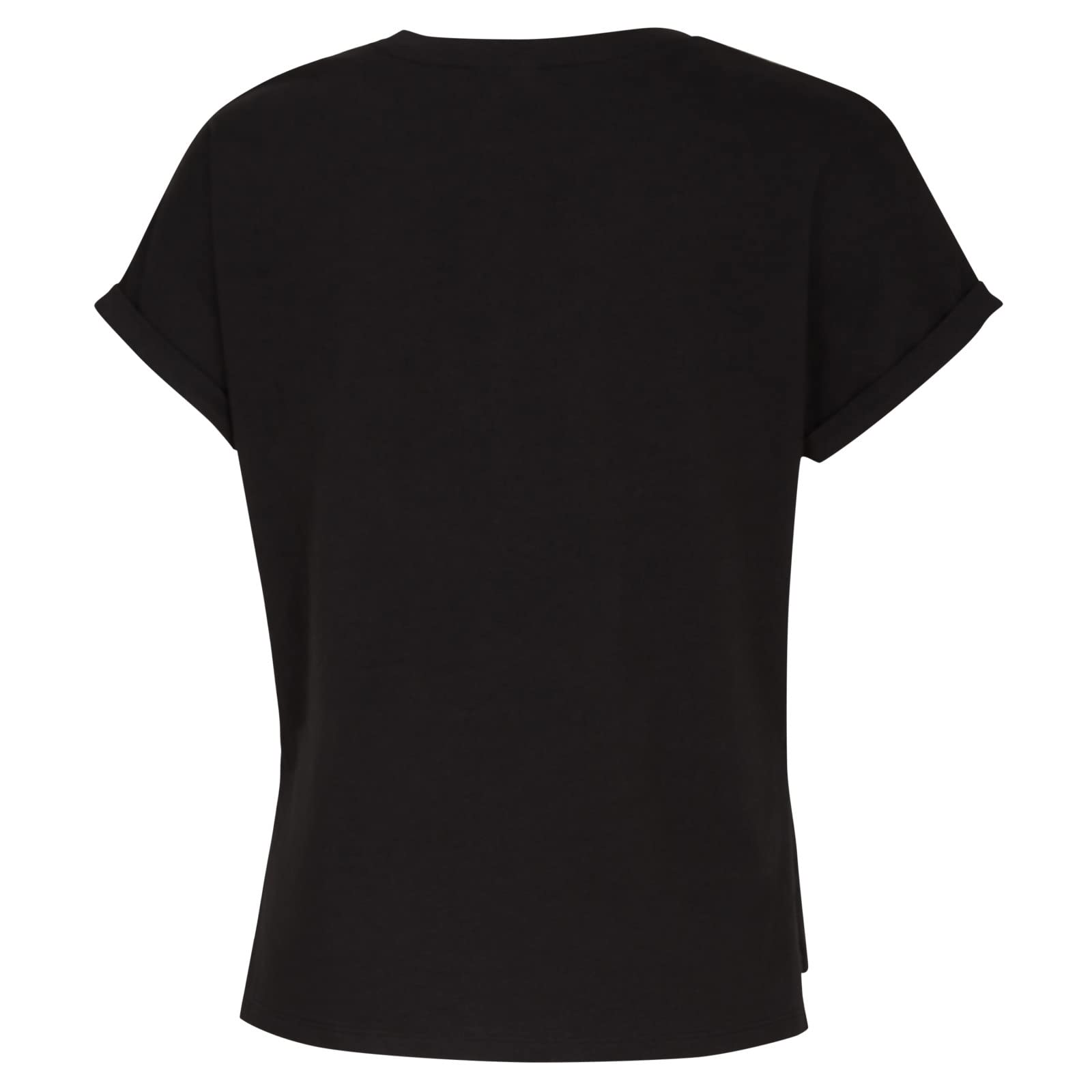 adidas Girls' Short Sleeve Side Slit Tee T-Shirt (X-Large, Black with Purple)