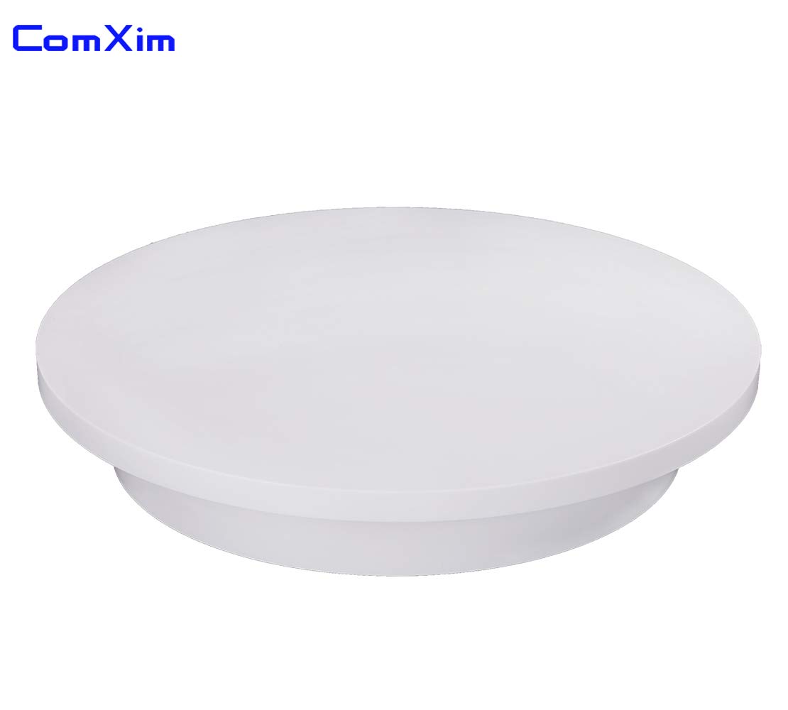 ComXim Professional 360 Degree Photography Turntable for Product Photography, 15.8in(40cm) Diameter,Automatic Remote Control Angle,Speed,Direction, Various Rotation Mode (White)