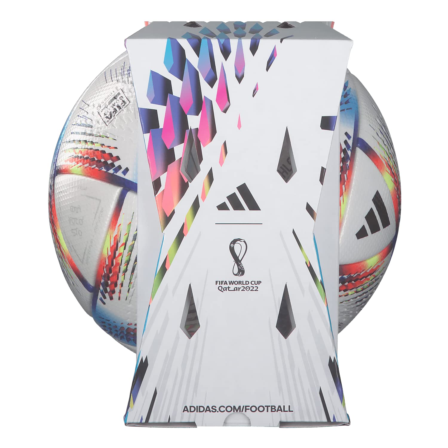 Adidas H57783 Rihla Pro Recreational Soccer Ball Unisex White / Pantone 5
