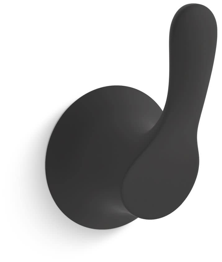 KOHLER 27395-BL SIMPLICE Single Robe Hook, Matte Black