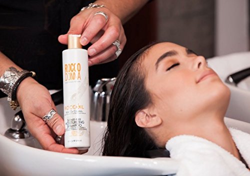 Rocco Donna Sulfate Free Moisturizing Shampoo for Damaged hair | Enhance Smoothing and Shine | Safe for Color treated Hair | 10 oz