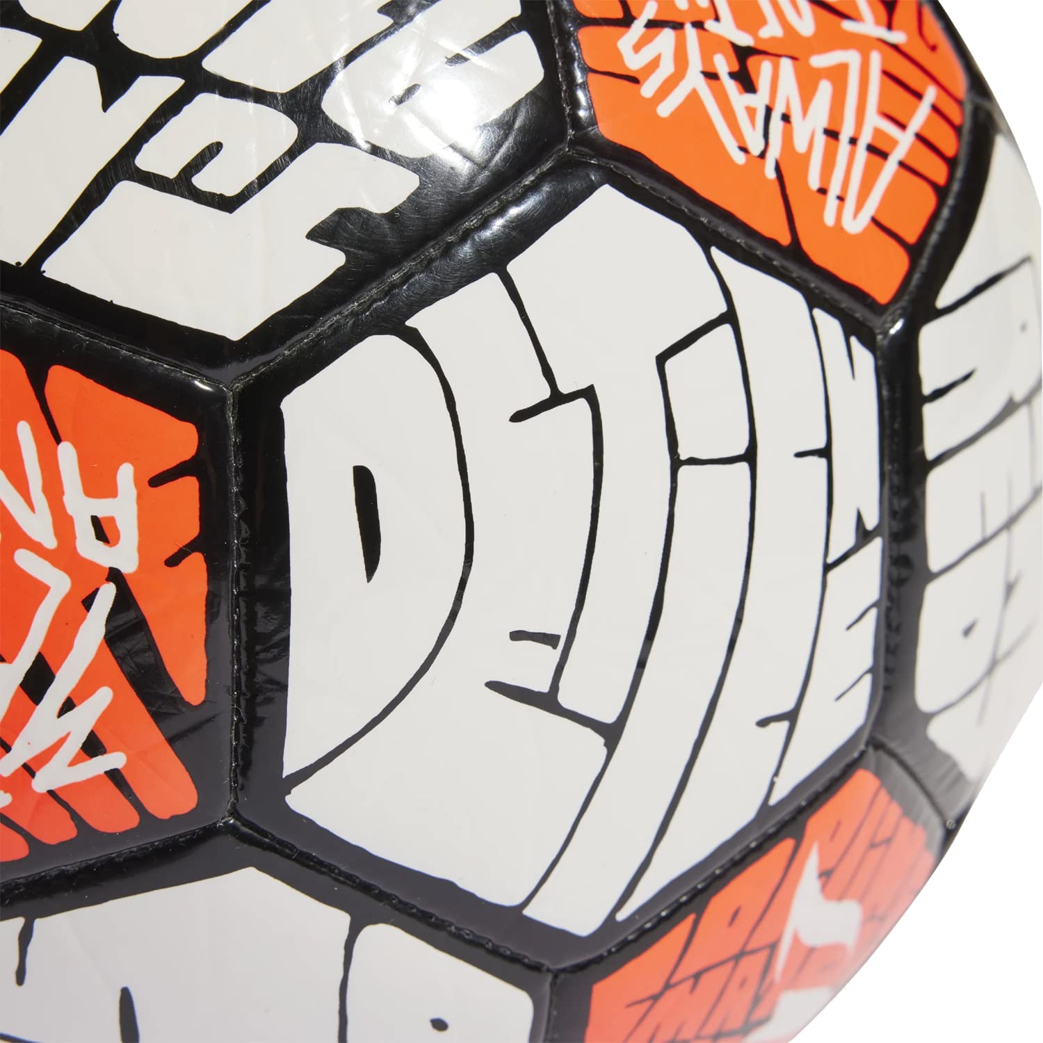 adidas Unisex-Adult Messi Club Ball, White/Black/Solar Red, 4