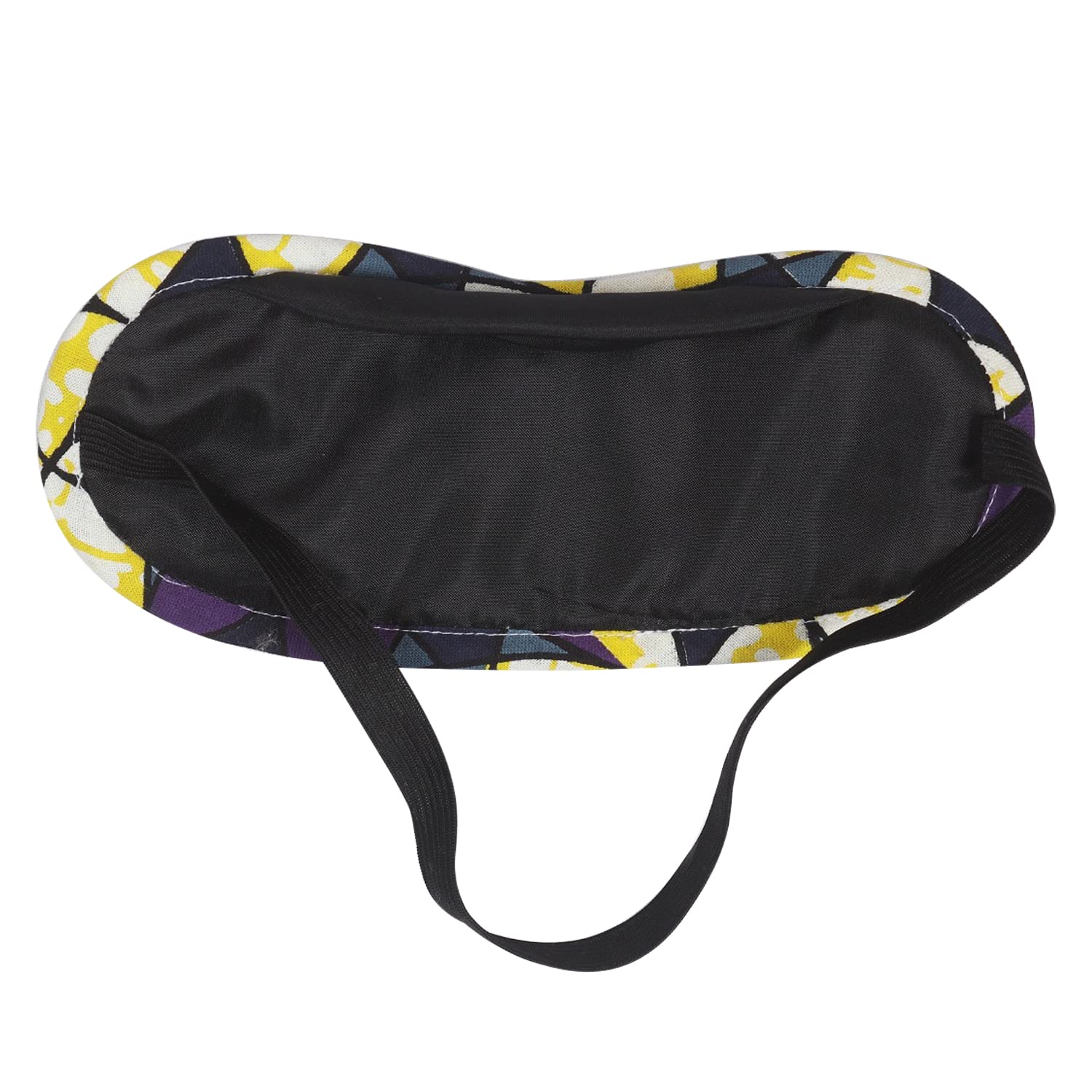 ANATHA 100% COTTON PRINTED CLUTCH/POUCH AND AFRICAN PRINT EYE MASK WITH LINING AND ZIPPER FASTENER - AFRICAN HAND PRINT FABRIC USED, Multicolour