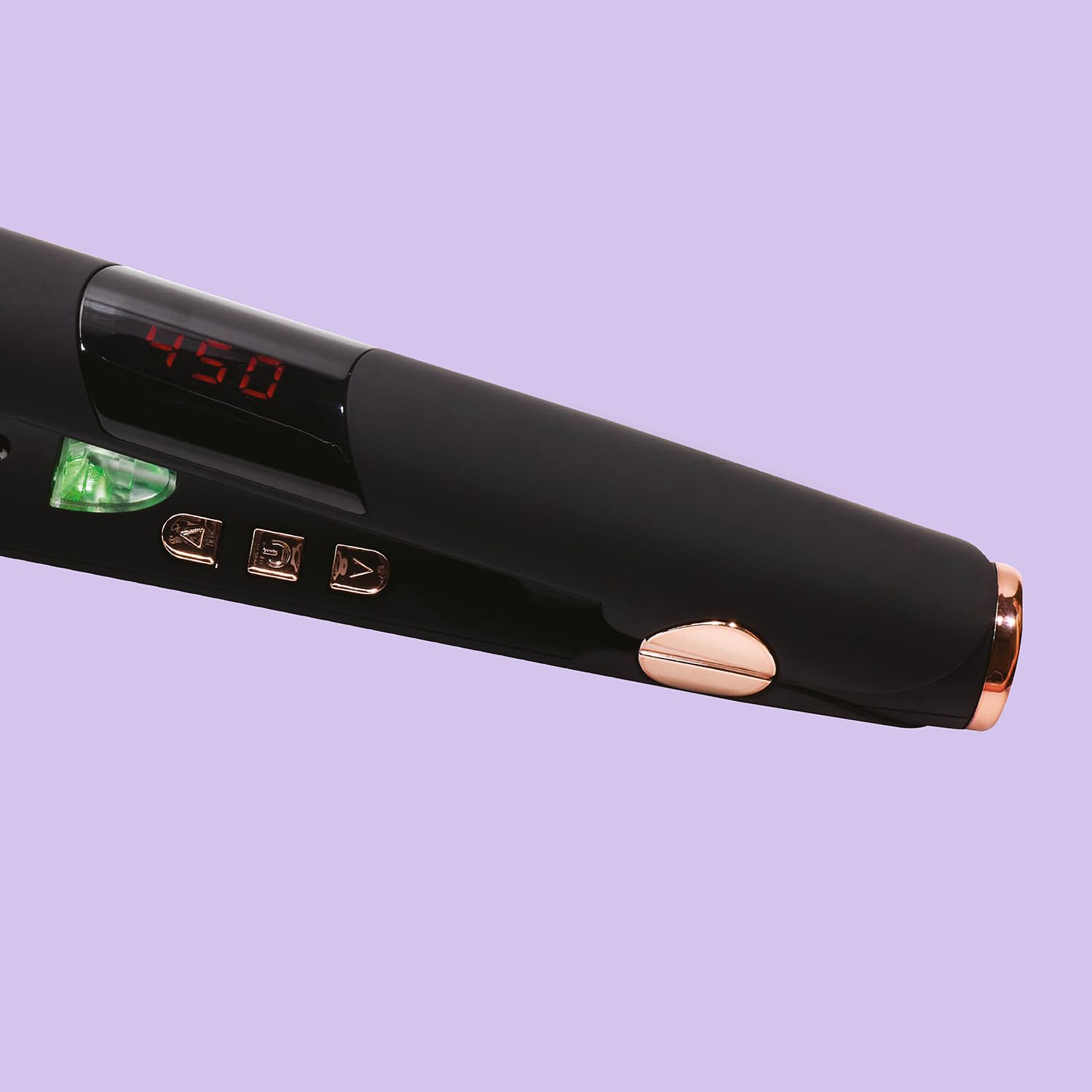 Sutra Professional IR2 Flat Iron | Ionic Infrared, 1-inch Rose Gold Titanium Plate - Hair Straightener with Adjustable Digital Temperature, Auto Shut Off, Swivel Cord