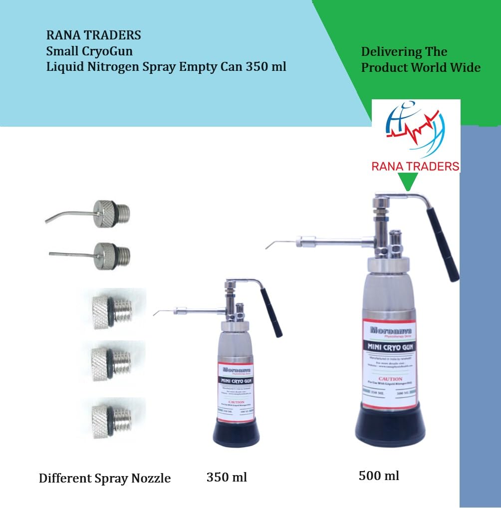 Mini Cryo Can Liquid Nitrogen Sprayer Dermatology Equipment with Free Spray Heads Cryo Can 350 ml Empty Only