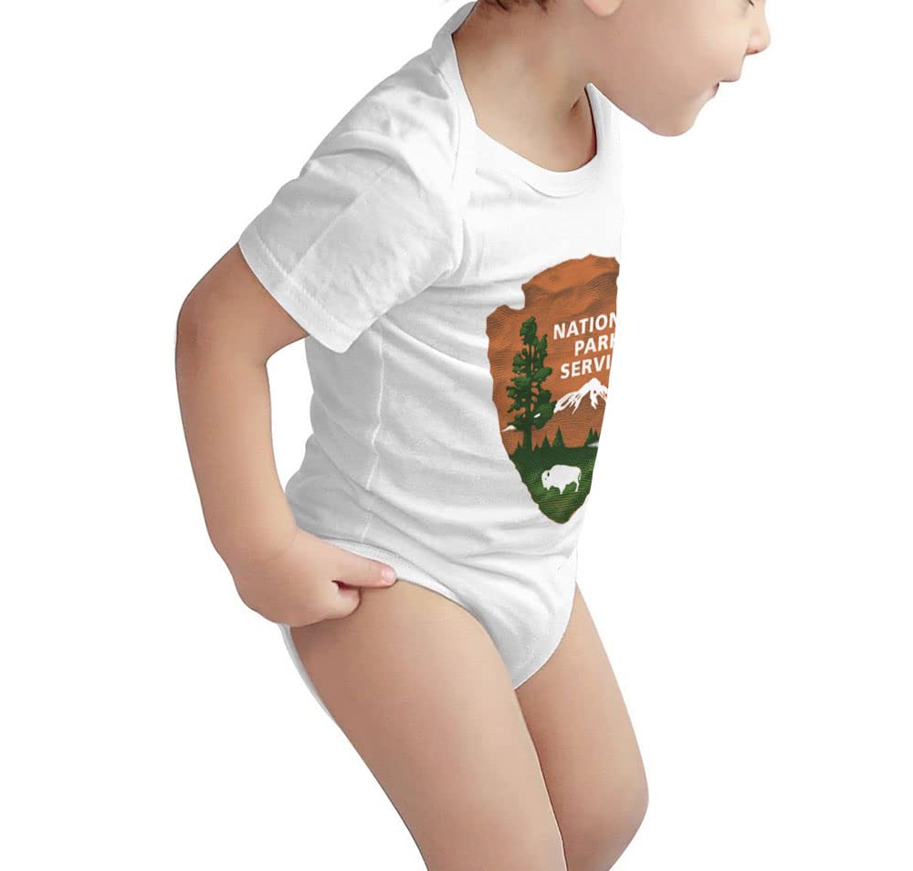 National Park Service Short Sleeve Baby Bodysuit Toddler Rompers Bodysuit Unisex White