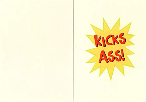 Designer Greetings Cake Kicking Donkey in Butt Risque Funny/Humorous Birthday Card