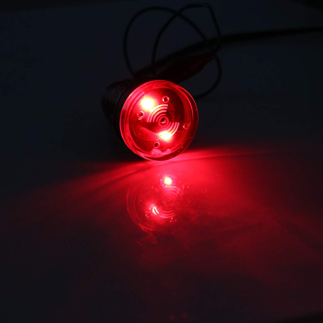 uxcell Red Indicator Light with Buzzer AC/DC 24V, 28mm Panel Mount Flashing Alarm, for Electrical Control Panel, HVAC, DIY Projects
