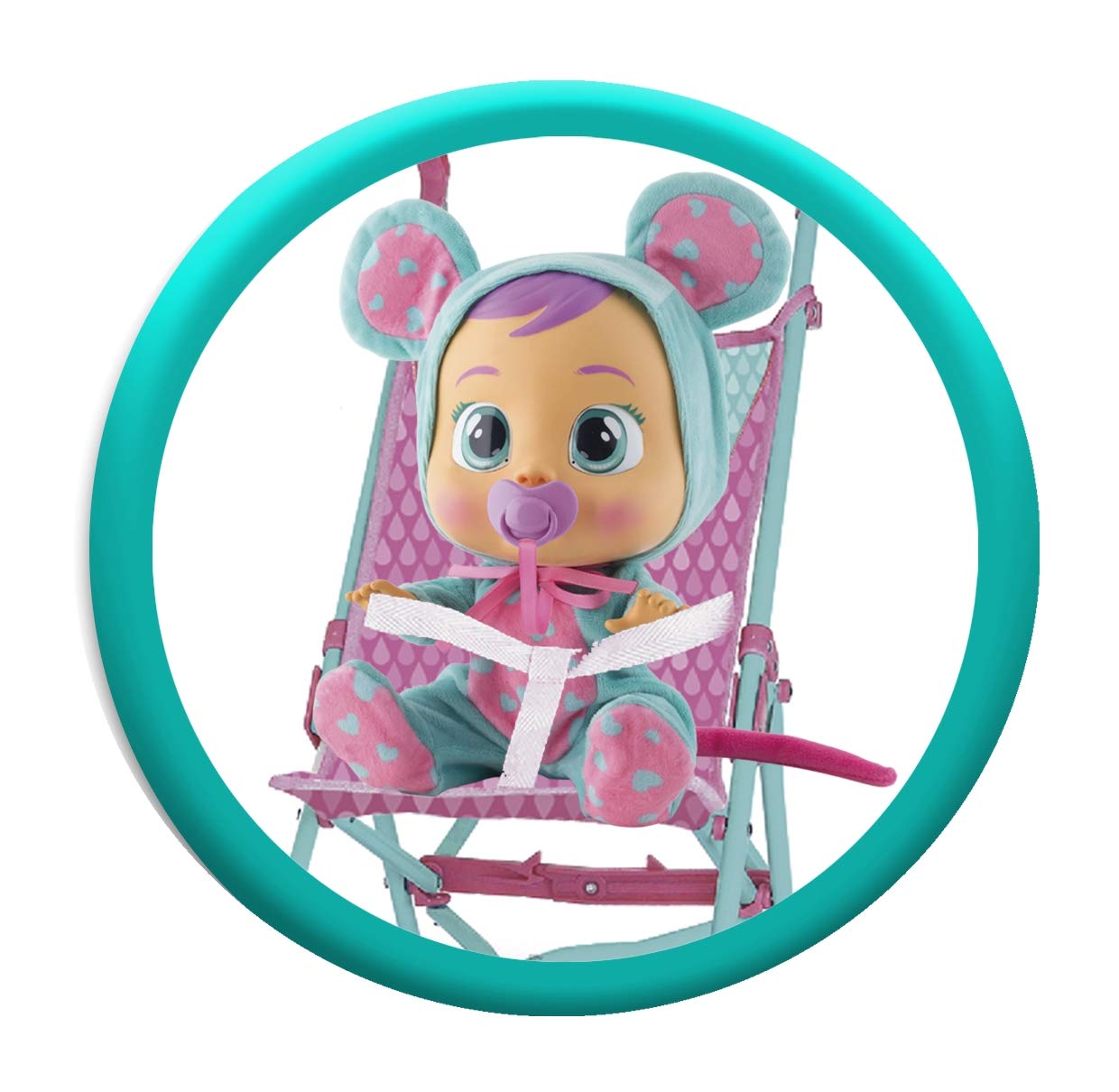 Cry Babies Baby Doll Stroller,Pink
