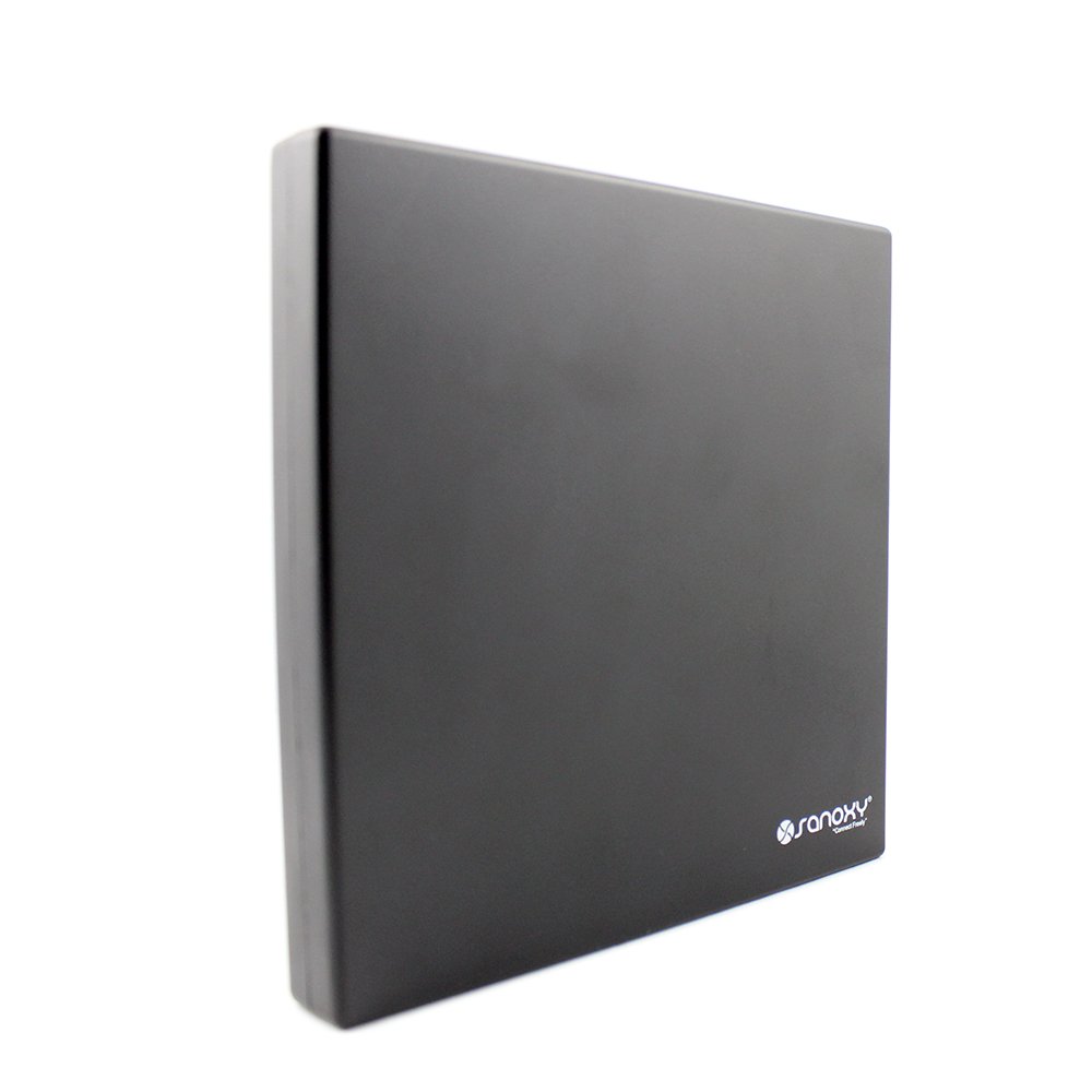 SANOXY Slim USB 2.0 External Portable 24x CD-Rw.8xDVD 24xcd-ROM USB Combo DRIVE-USB2-CDDVDCOMBO (Black)