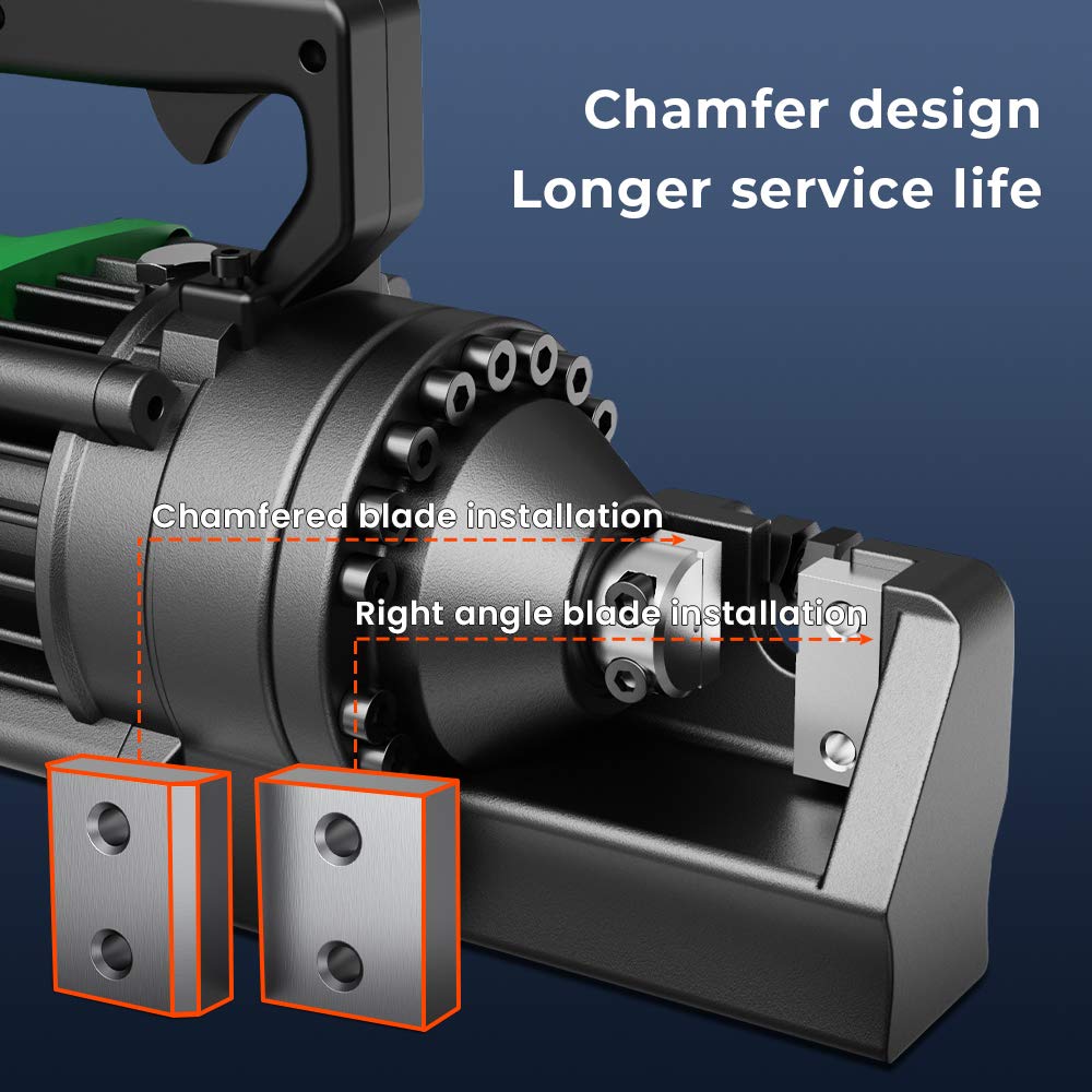 Anbull RS-16 Rebar Cutter Repalcement Blades with 12 Hexagon Screw and 12 Spring Washer