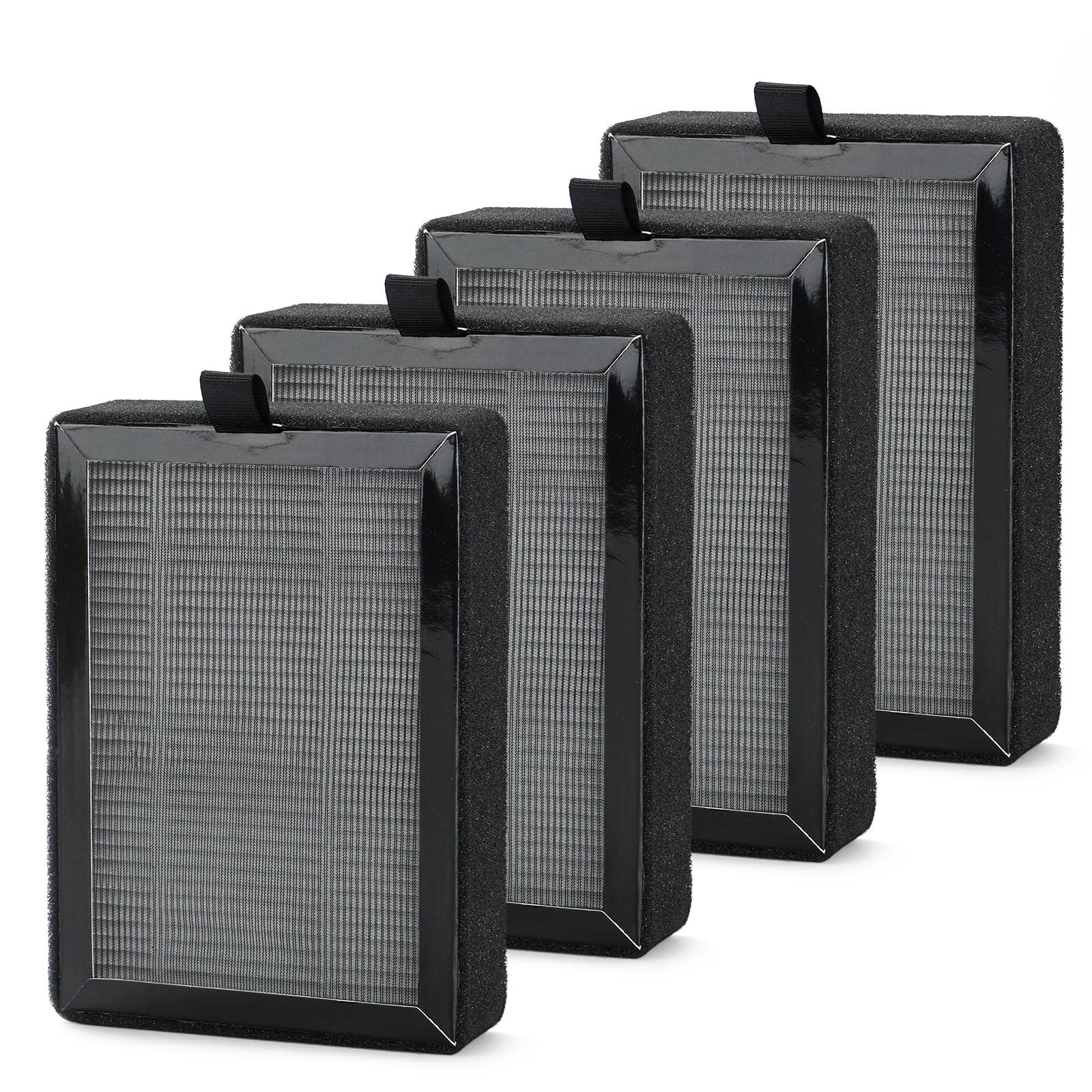 FMDZFL 4 Pack True HEPA Replacement Filter Compatible with SimPure AP3J9 / Redypure JR6 / Membrane Solutions 2J8 / LEVOIT LV-H128 Air Purifier