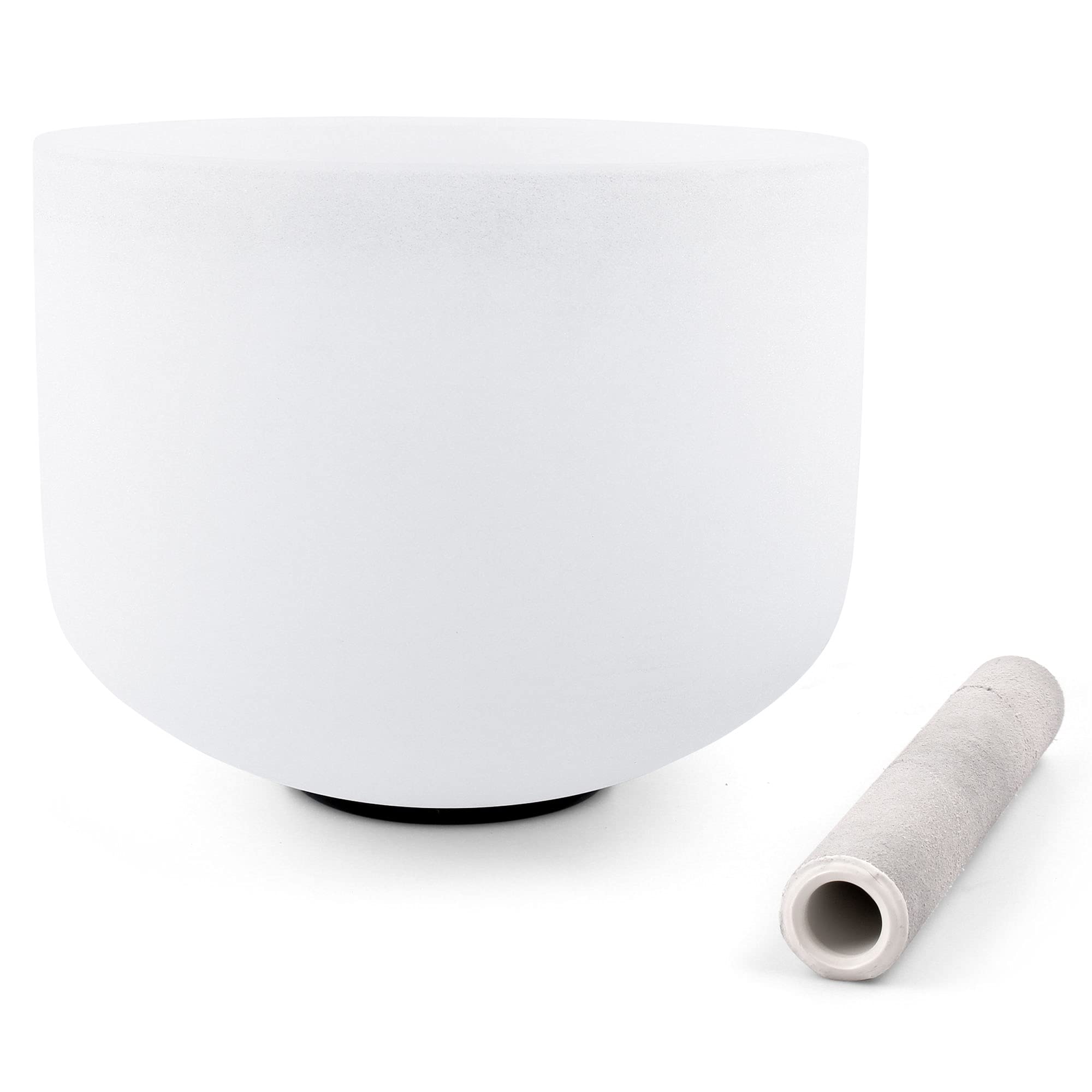 Crystal Singing Bowl, 8 Inch 440Hz Sound Bowl C Note Root Chakra Bowl, Crystal Bowl Sound Healing with O-Ring Mallet for Meditation Yoga