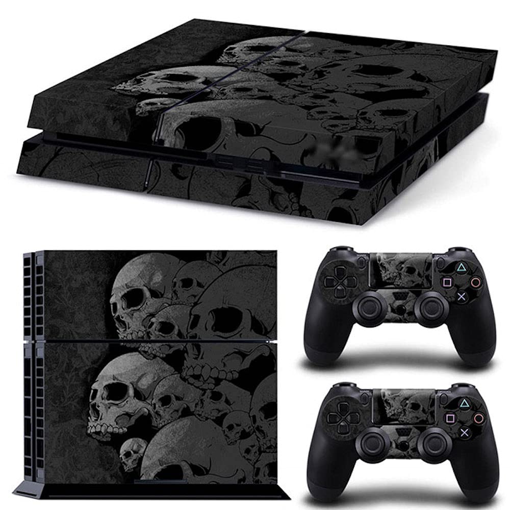 Vinyl Skin Sticker for PS4, Blue Fire Console and Controllers Skins Wrap Vinyl Sticker Decal Cover