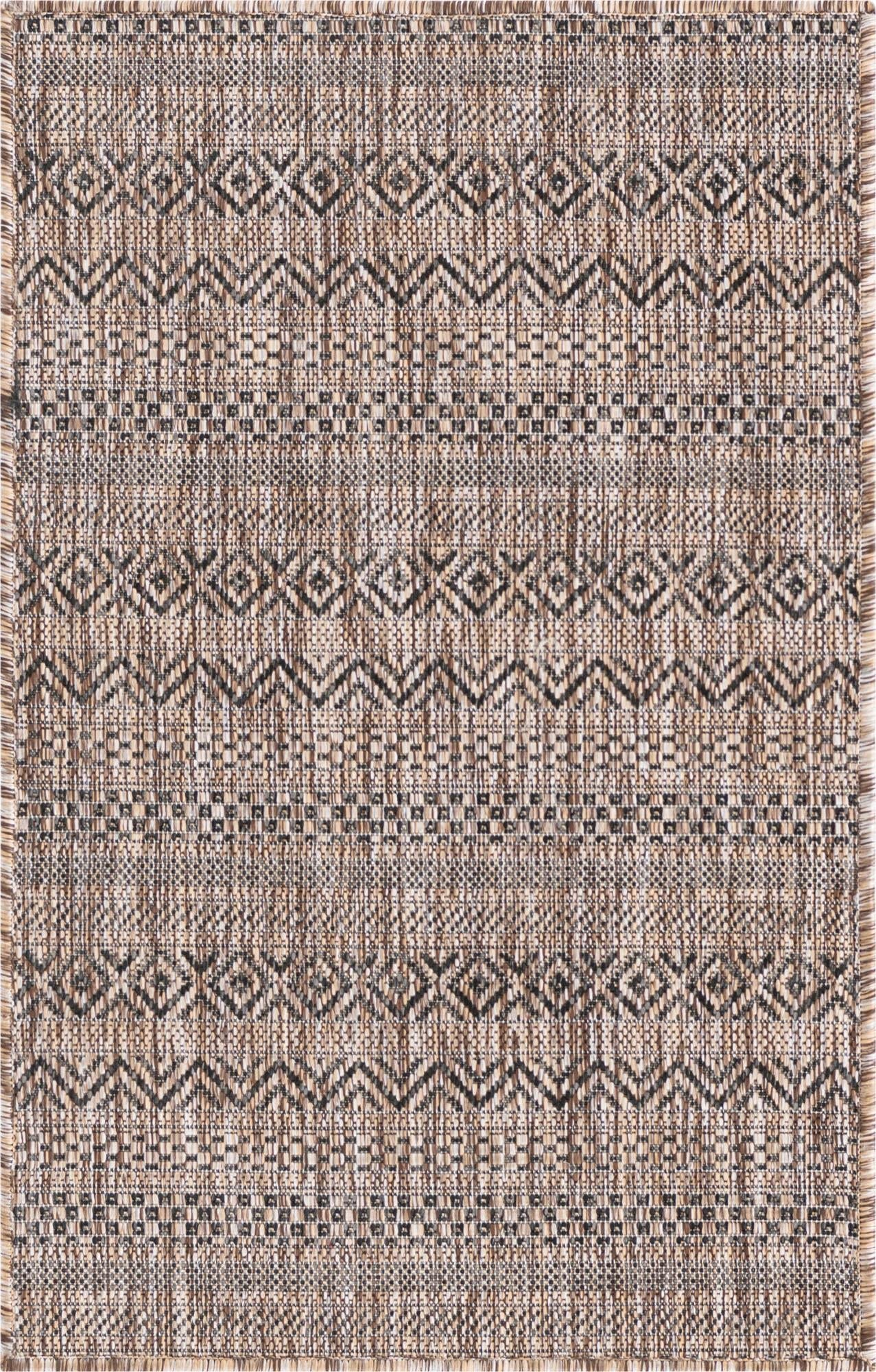 Rugs.com Outdoor Ribbon Collection Rug β 2' 2 x 3' Natural Flatweave Rug Perfect for Entryways, Kitchens, Breakfast Nooks, Accent Pieces