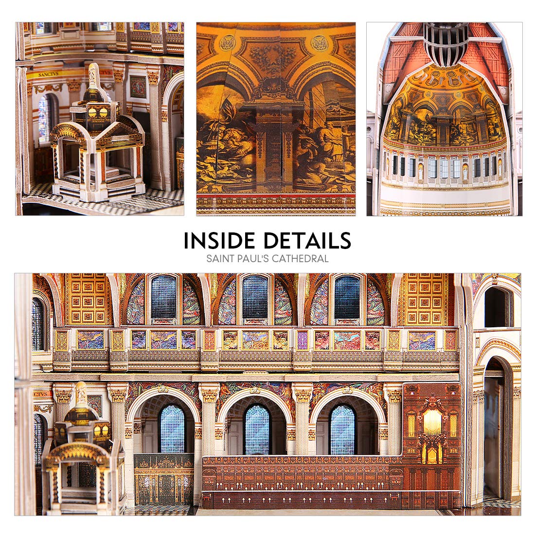 CubicFun 3D Puzzles for Adults - Large Notre Dame de Paris 3D Puzzle - Half-Opening Architecture, Enjoy Interior Views - Anniversary, Christmas, 2023 Gifts - 293 Pieces