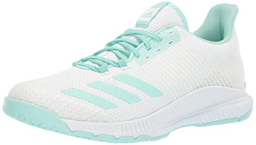 adidas Women's Crazyflight Bounce 2 Shoes, White/Clear Mint/Clear Mint, 14 M US