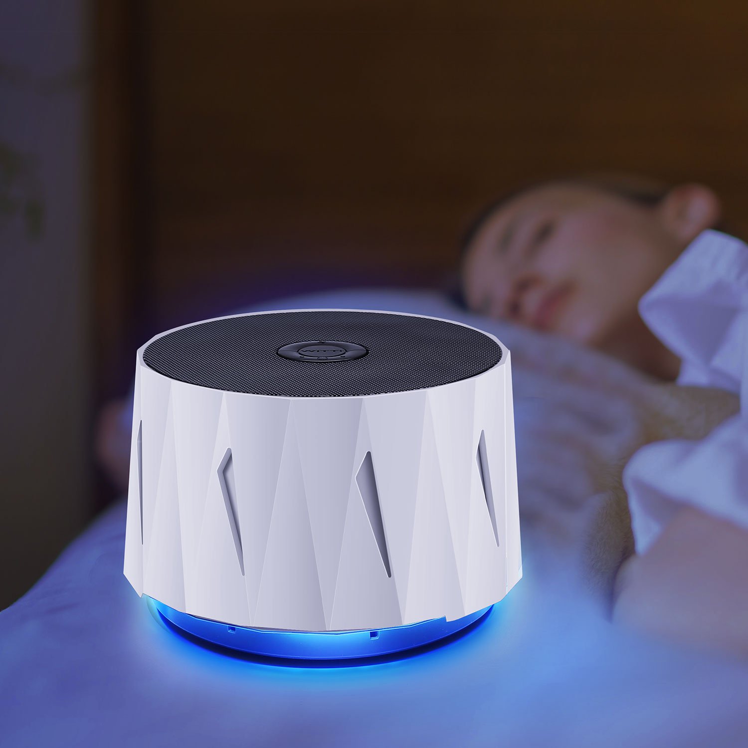 WITTI DOZZI White Noise Sound Machine for Baby, Sleeping, Office Privacy. Lightweight Portable for Travel, Hotel Sleep. Natural White Noise, Adjustable Speed