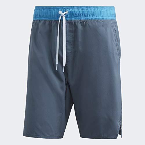 adidas Men's Colorblock Tech Short Legacy Blue Medium