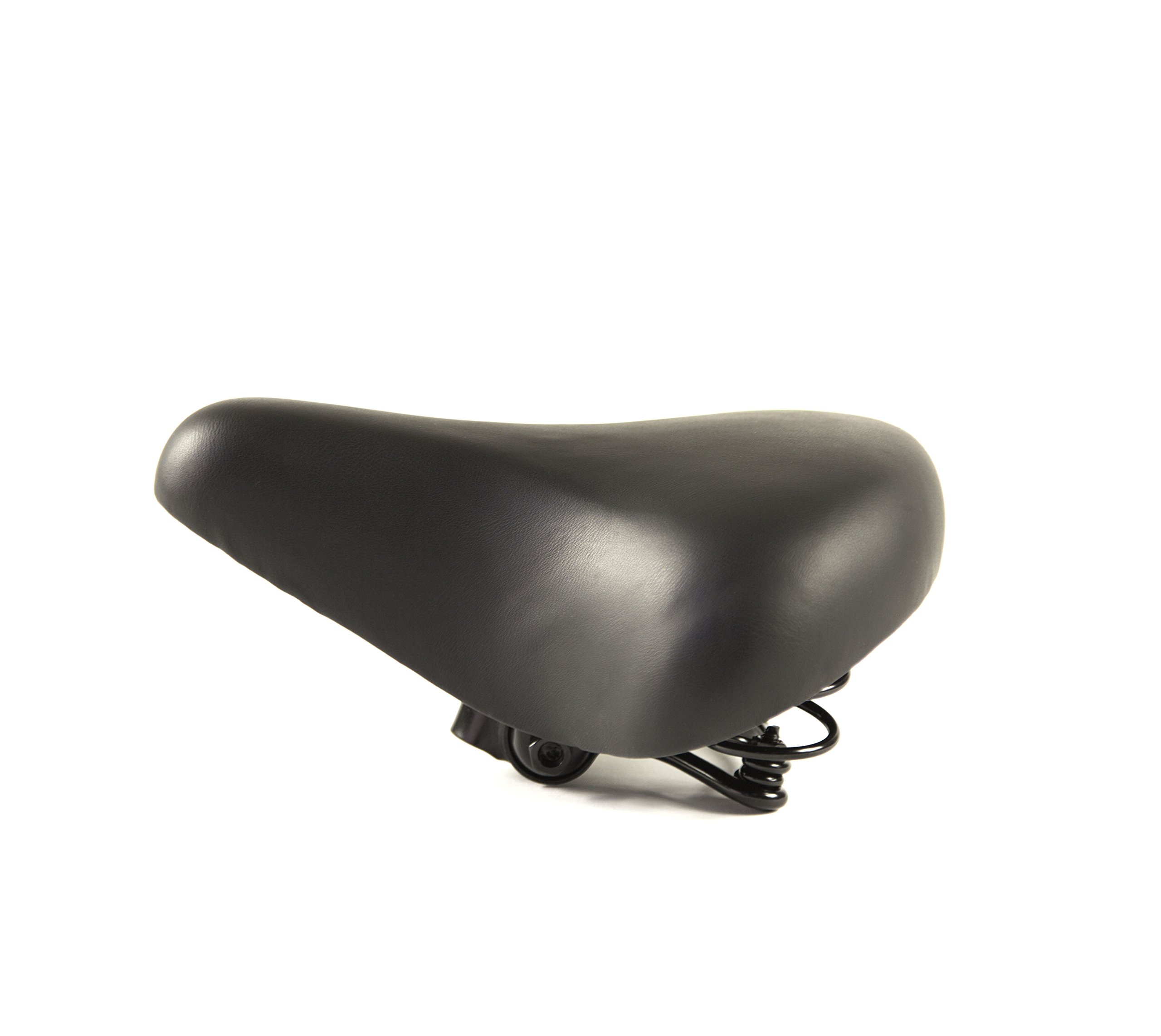 Critical Cycles Parker Touring Bike Saddle with Coil Spring Suspension, Black