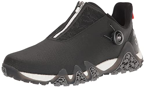 adidas Men's Codechaos 22 Boa Spikeless Golf Shoes, Core Black/Dark Silver Metallic/Impact Orange, 10