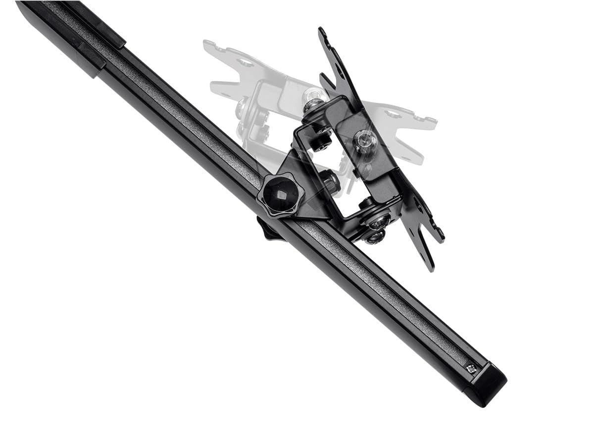 Monoprice Triple Monitor Pyramid Free Standing Desk Mount 1534; - 3034;, Black, Model:115707