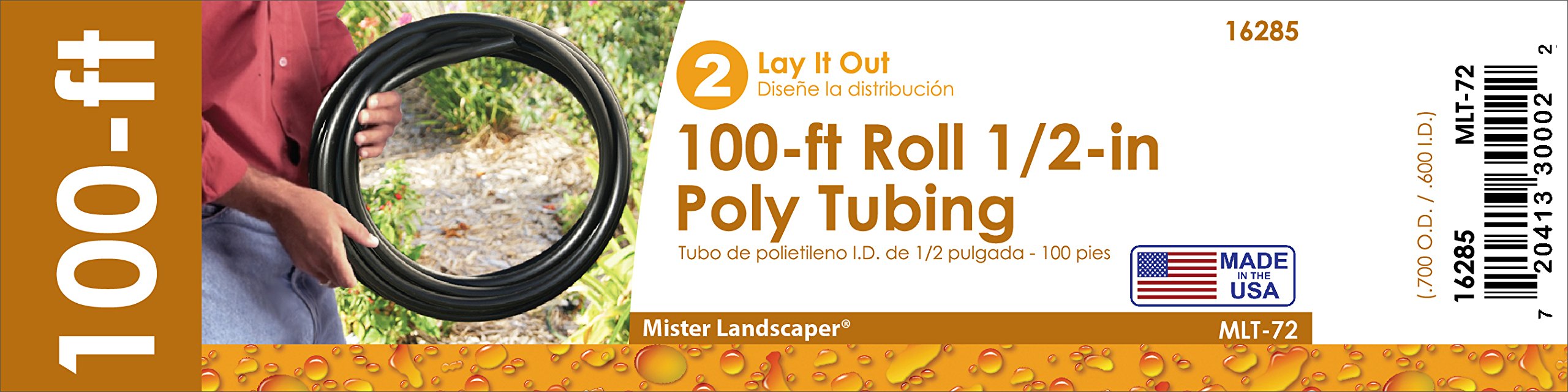Mister Landscaper 100-ft Roll 1/2-in Poly Tubing