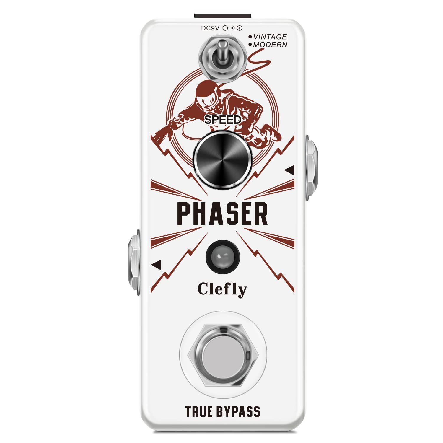 Clefly Guitar Phaser Effect Pedal Analog Phase Effect Pedal For Electric Guitar Bass True Bypass