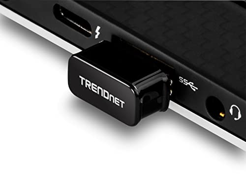 TRENDnet Micro N150 Wireless & Bluetooth 4.0 USB Adapter, Class 1, N150, Up to 150Mbps WiFi N, TBW-108UB Silver