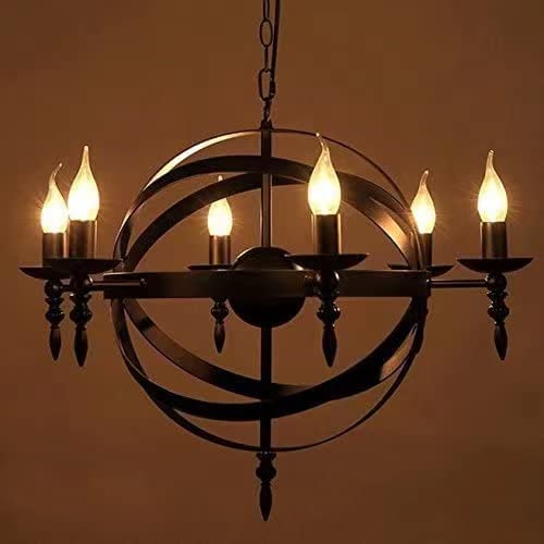 E12 LED Candelabra Bulb,4W Vintage Edison Style Light Bulbs, 40 Watt Equivalent,2700K Warm Soft White 400LM, Dimmable Candle Bulbs, C35 Frosted Glass Flame Shape Bent Tip(6pack)