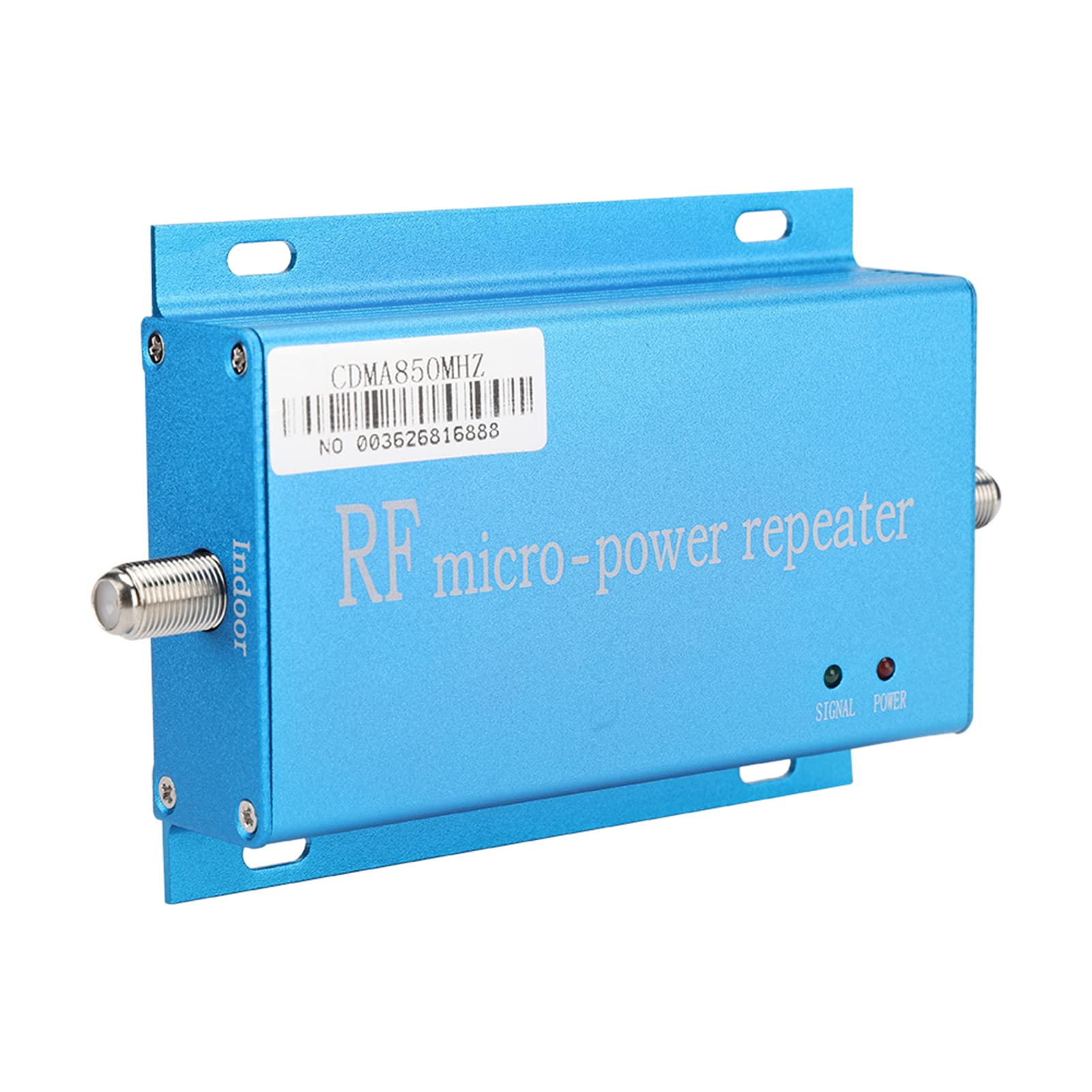 RF Micro Power Repeater Intensifier Amplifier Booster with Intelligent Chip Stable Performance and 10m Sucker Cable Small Antenna Set(US)