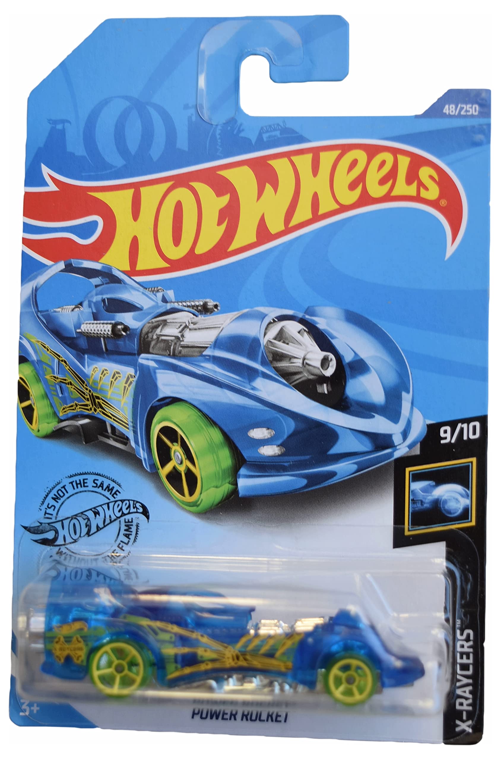 Hot Wheels Power Rocket, [Blue] 48/250 X-Raycers 9/10