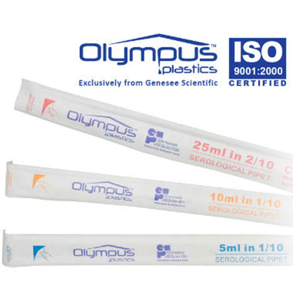 Olympus 1ml Serological Pipets, Individually Wrapped, Sterile, 800 Serological Pipettes/Unit