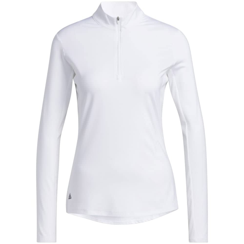 adidas Women's Standard Ultimate365 Sun Protection Golf Shirt, White, Small
