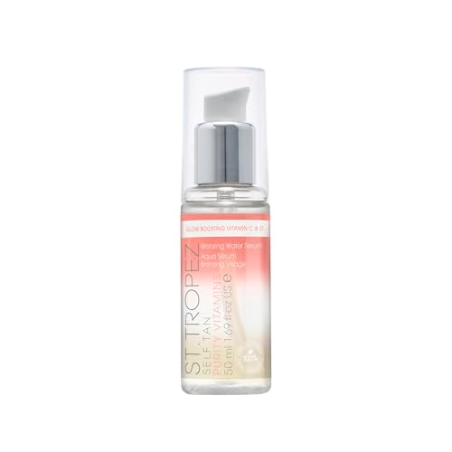 St.Tropez Self Tan Purity Vitamins Bronzing Water Face Serum, Natural Sunkissed Glow Face Tan, Vitamin C & D, Vegan, Natural & Cruelty Free Face Care, 1.69 Fl Oz