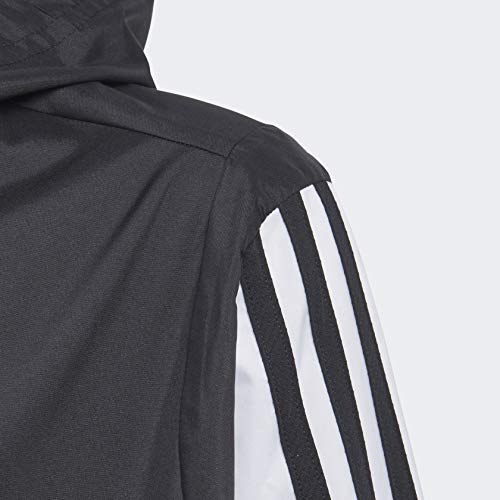 adidas Kids' Tiro Soccer Windbreaker, White/Black, XX-Small