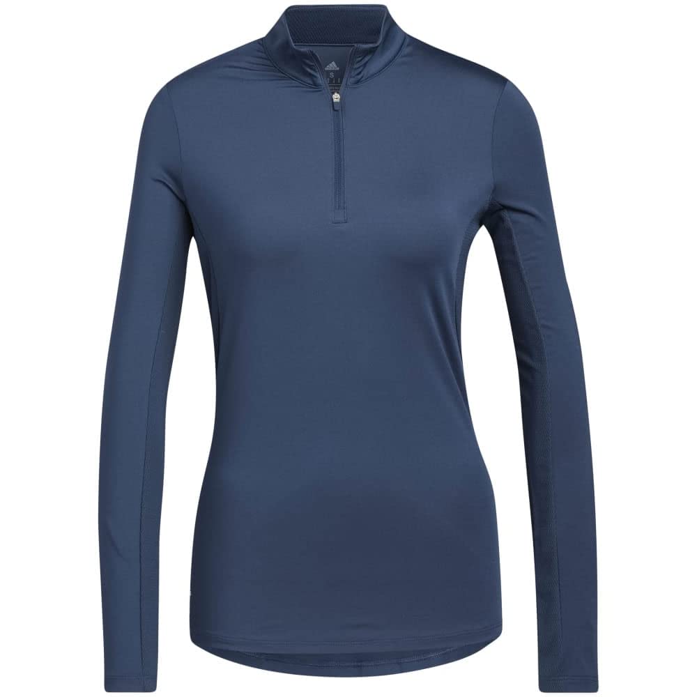adidas Women's Standard Ultimate365 Sun Protection Golf Shirt, Crew Navy, Small