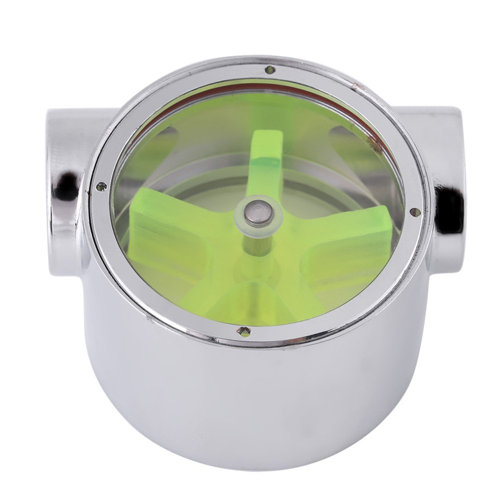 Water Indicator,Tungsten Alloy G1/4" Standard Female to Female Thread Computer Water Cooling Indicator
