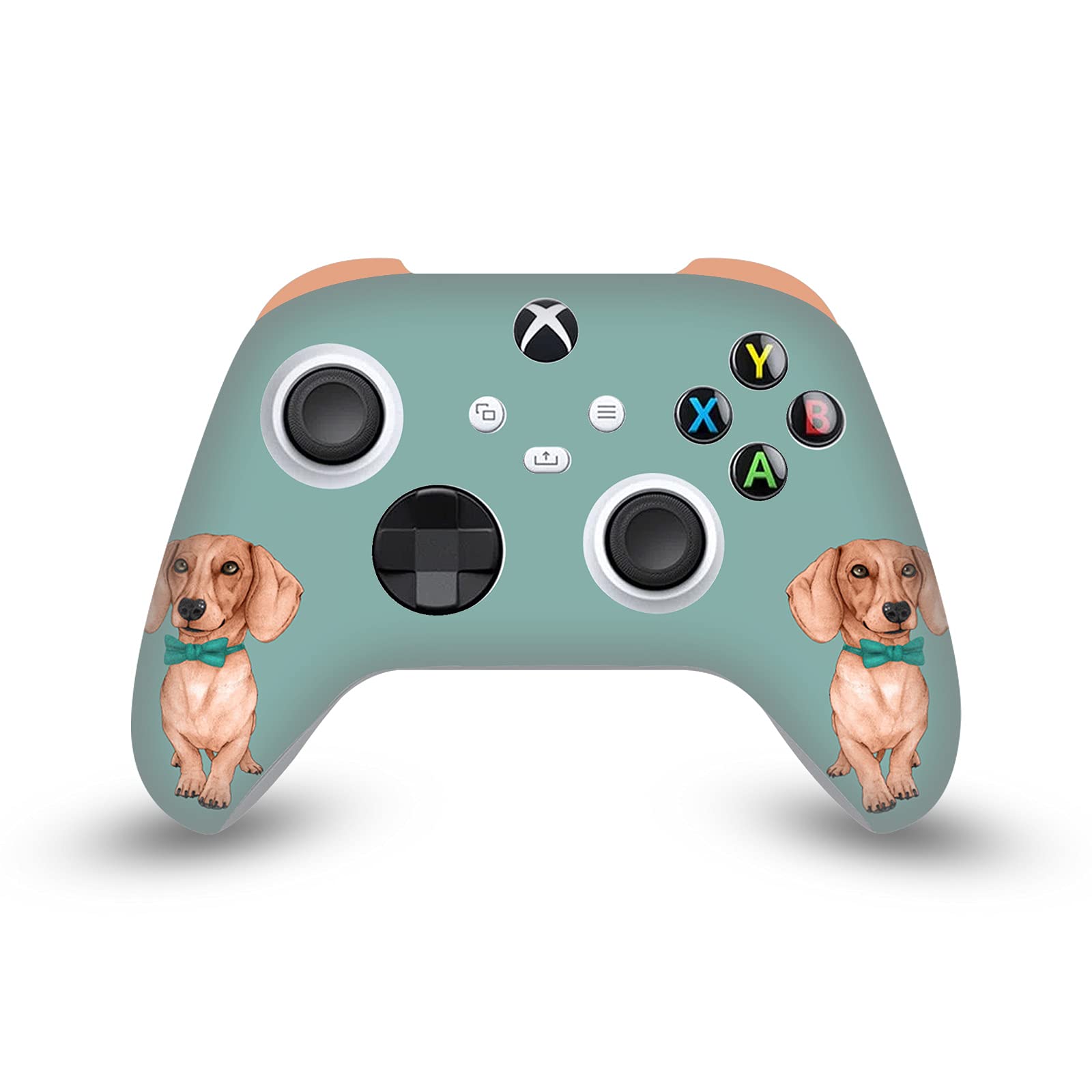 Head Case Designs Officially Licensed Barruf Dachshund, The Wiener Art Mix Vinyl Sticker Gaming Skin Decal Cover Compatible With Xbox Series X/S Controller